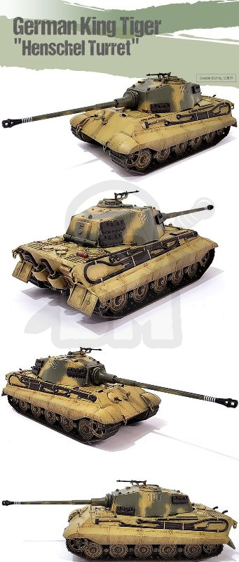 Battle-Models > Academy 13423 German King Tiger Henschel Turret 1:72